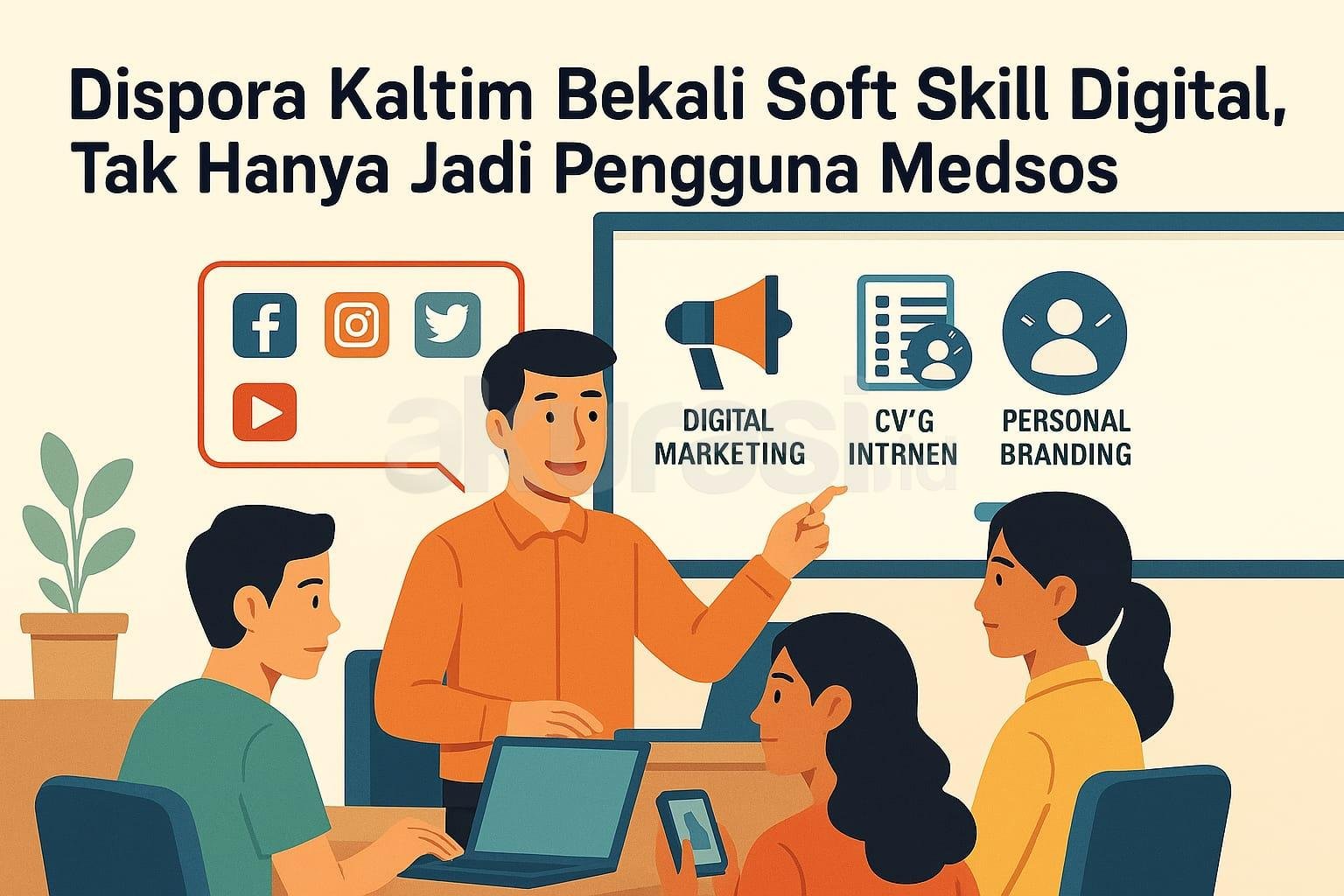 Marak Penggunaan Medsos, Dispora Kaltim Bekali Pemuda Soft Skill Digital
